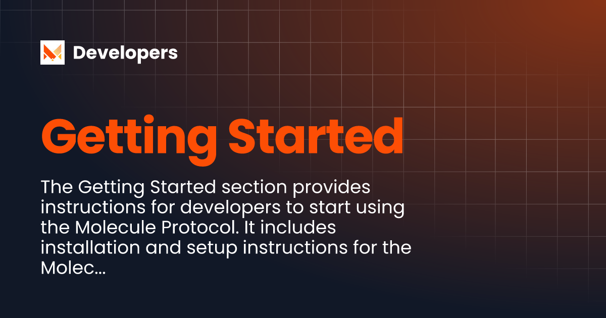 Getting Started | Developers